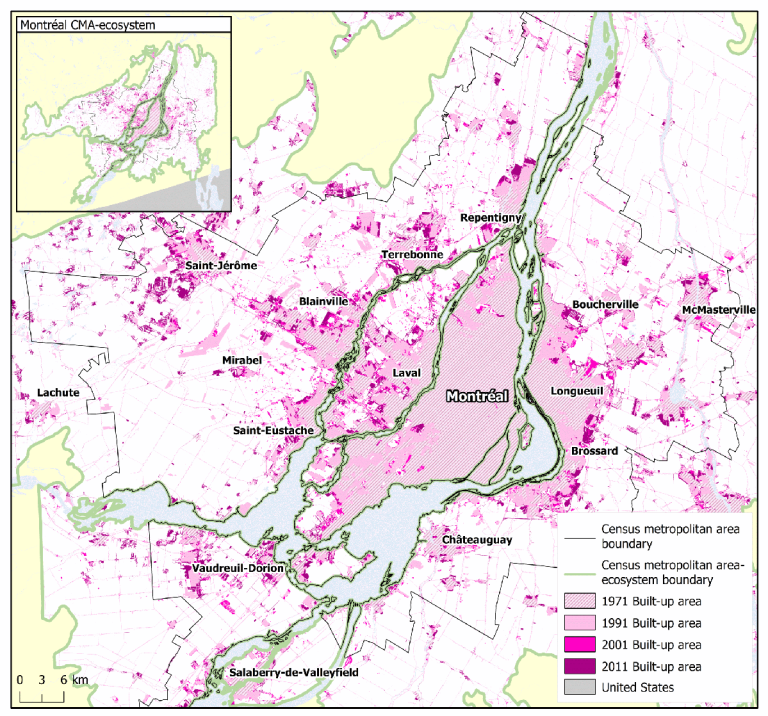 Mapping 40 years of Canadian urban expansion | Canadian Geographic