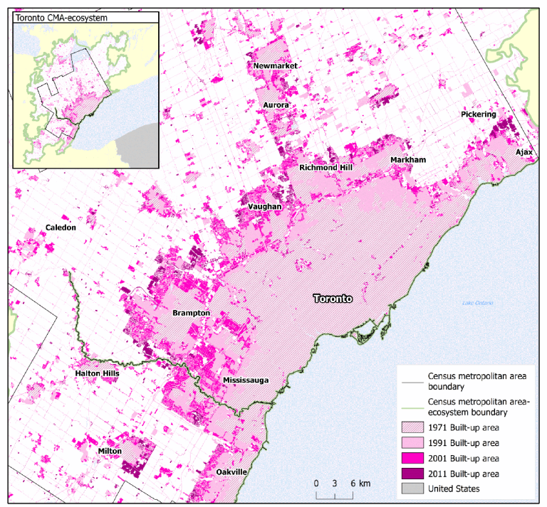 Mapping 40 years of Canadian urban expansion | Canadian Geographic