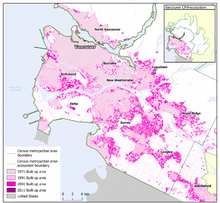 Mapping 40 years of Canadian urban expansion | Canadian Geographic