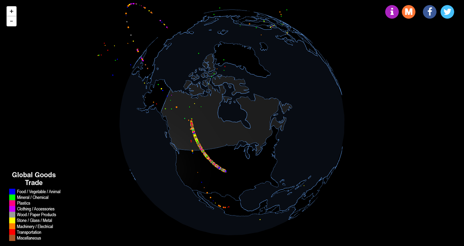 Mesmerizing map lets you visualize the flow of global trade | Canadian ...