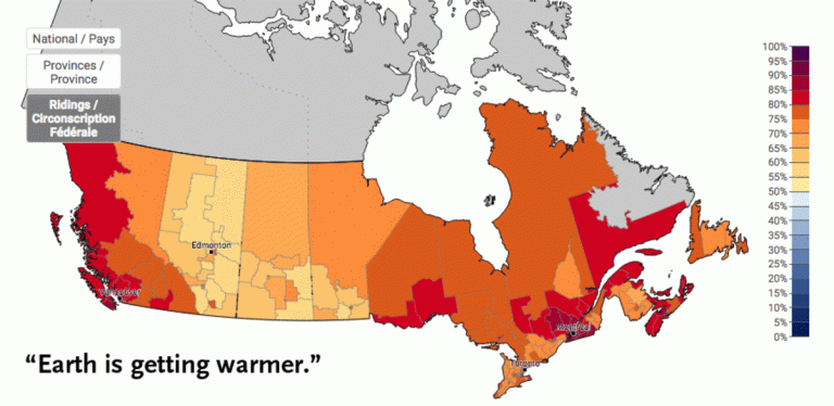 Mapping Canadian opinions on climate change | Canadian Geographic
