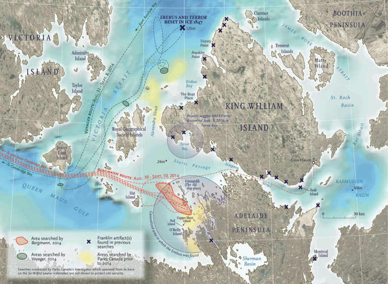 Sir John Franklin’s HMS Terror believed found in Arctic | Canadian ...