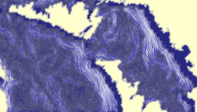 Hypnotic animated map tracks Great Lakes currents | Canadian Geographic