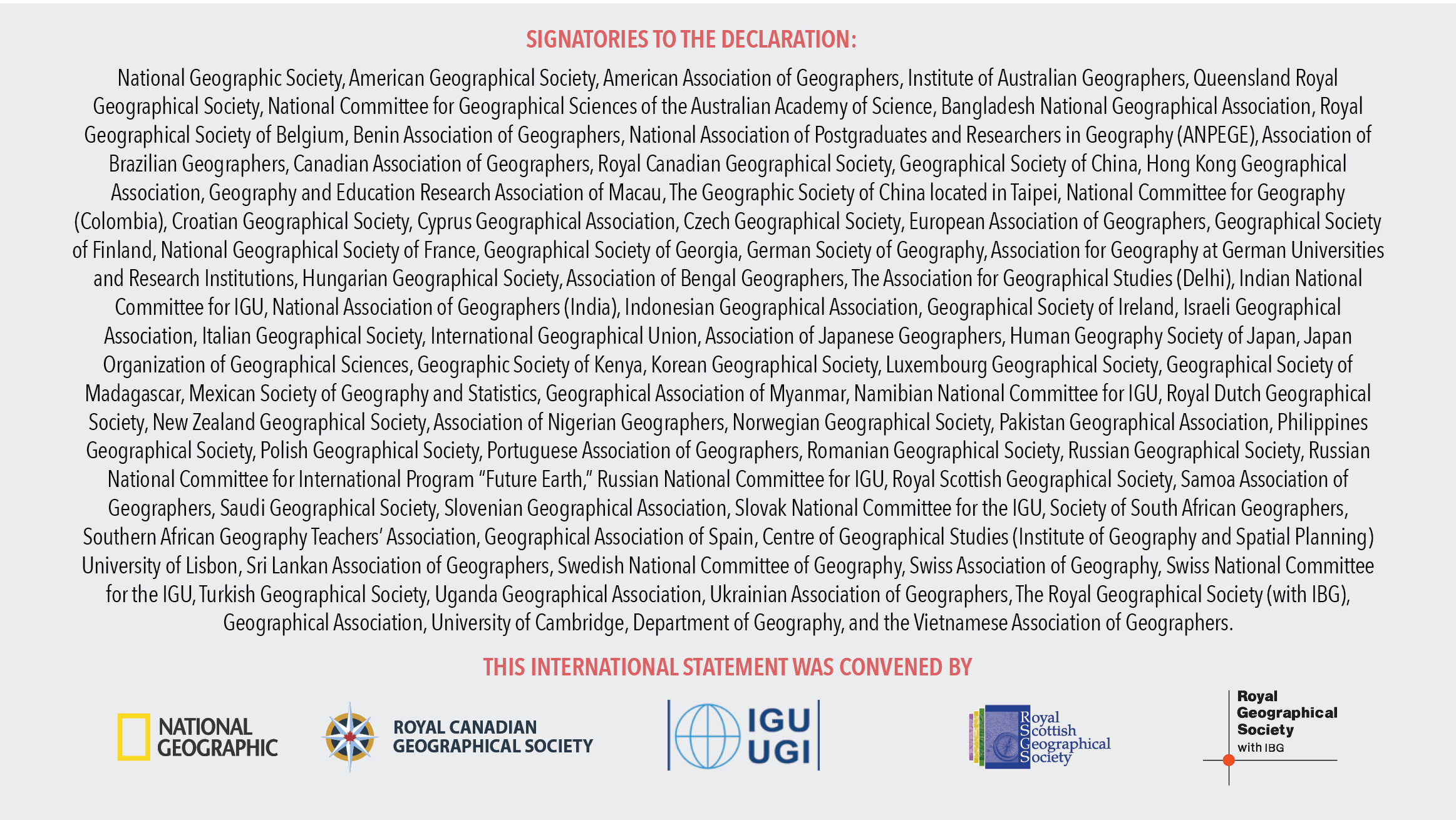 Global geography community calls for action on climate and biodiversity ...