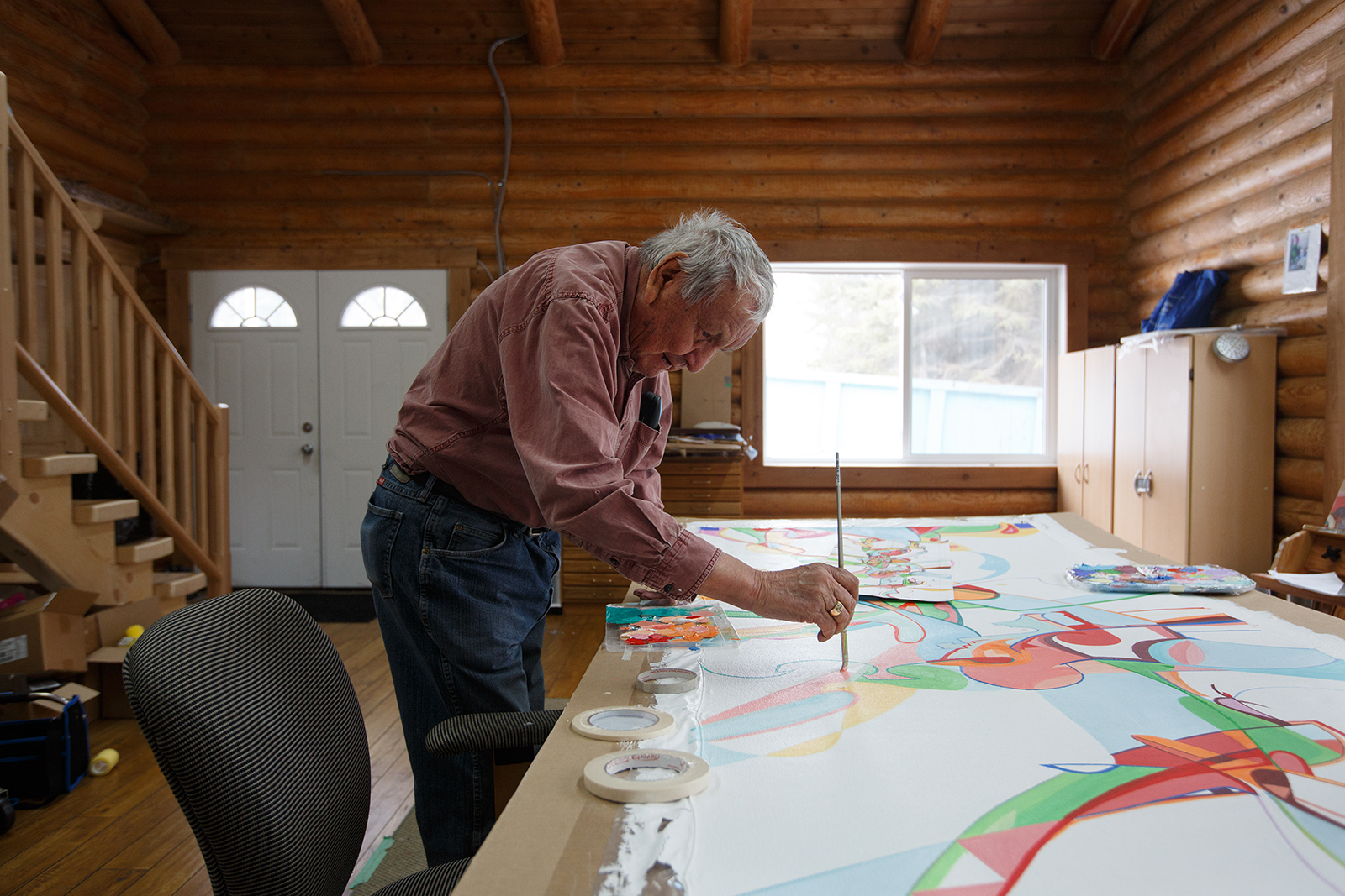 The story behind “Thirteen Moons,” a new work by Alex Janvier ...
