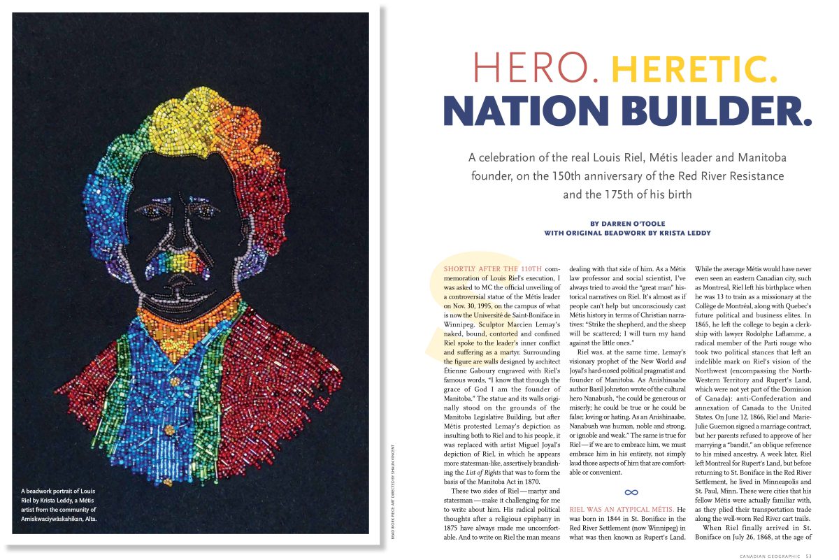 Beading a Métis icon | Canadian Geographic