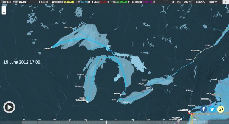 Map lets you visualize shipping traffic around the world | Canadian ...