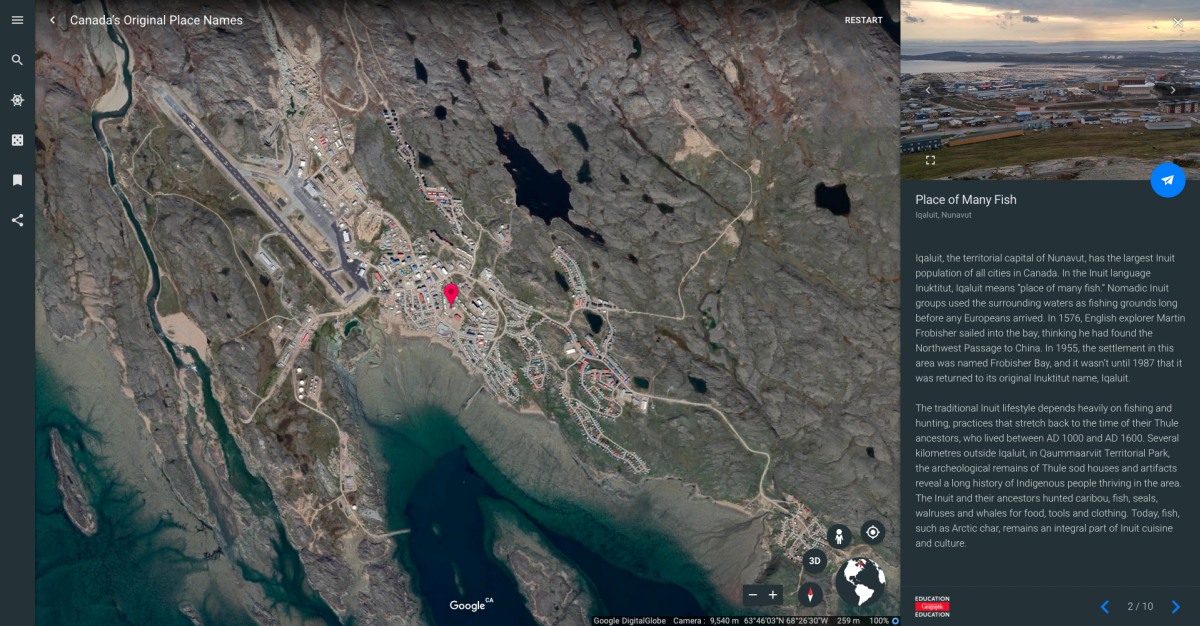 Exploring Canada’s original place names with Google Earth | Canadian ...