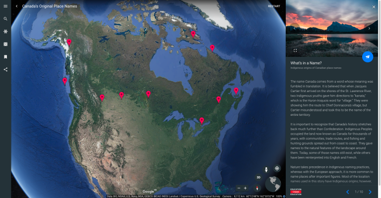 Exploring Canada’s original place names with Google Earth | Canadian ...