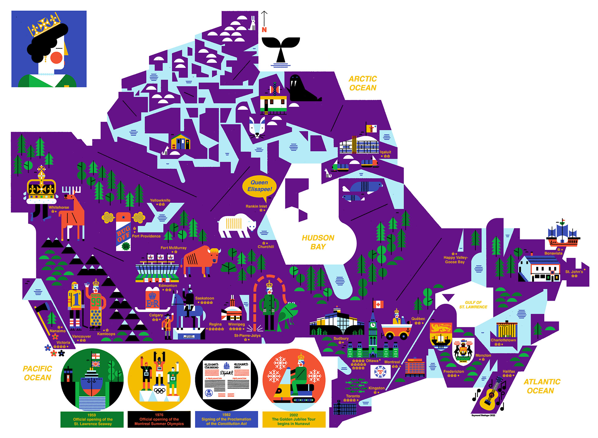 Mapping Queen Elizabeth II’s royal tours of Canada | Canadian Geographic