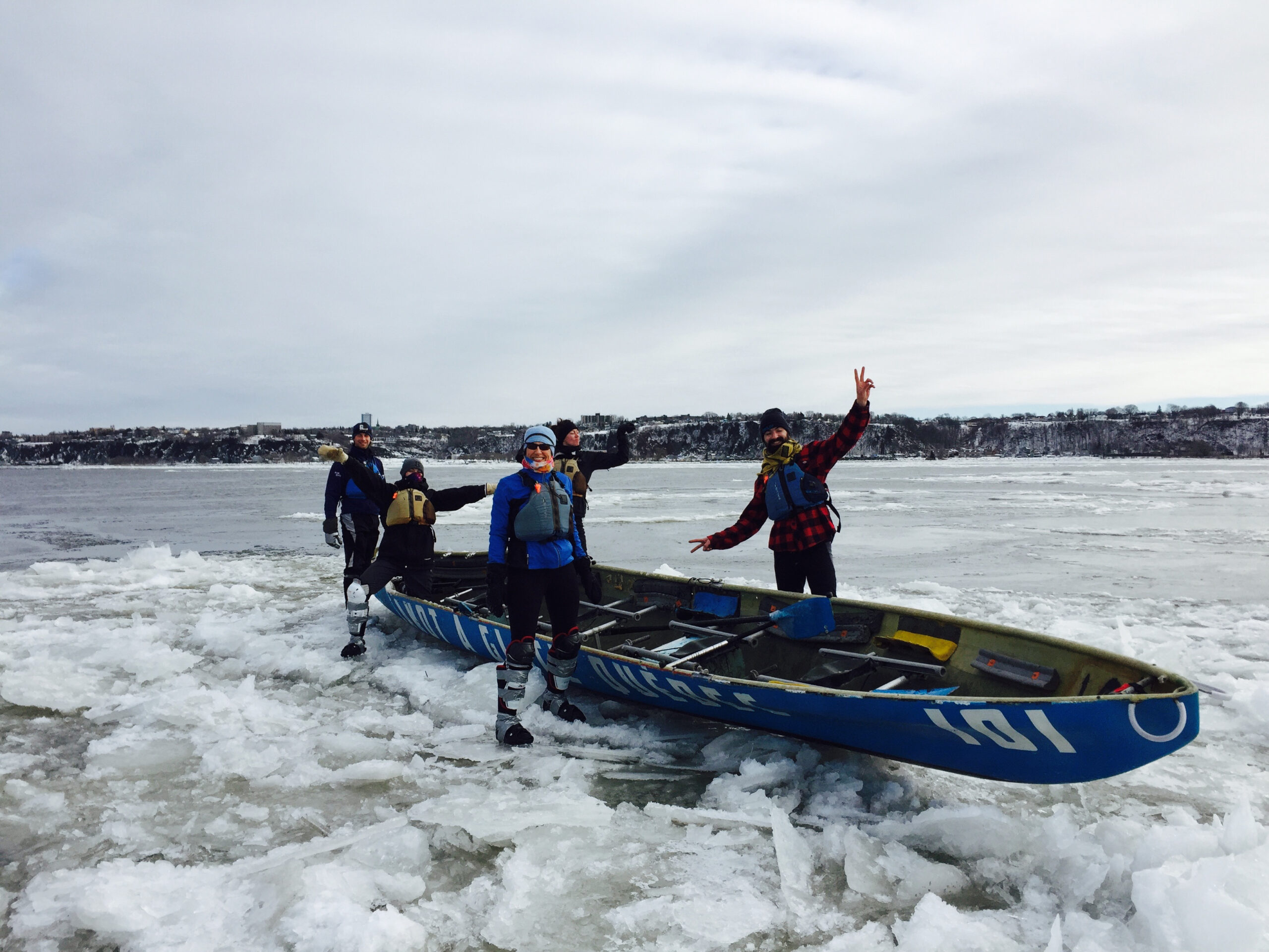 Ice canoeing in Quebec City | Canadian Geographic