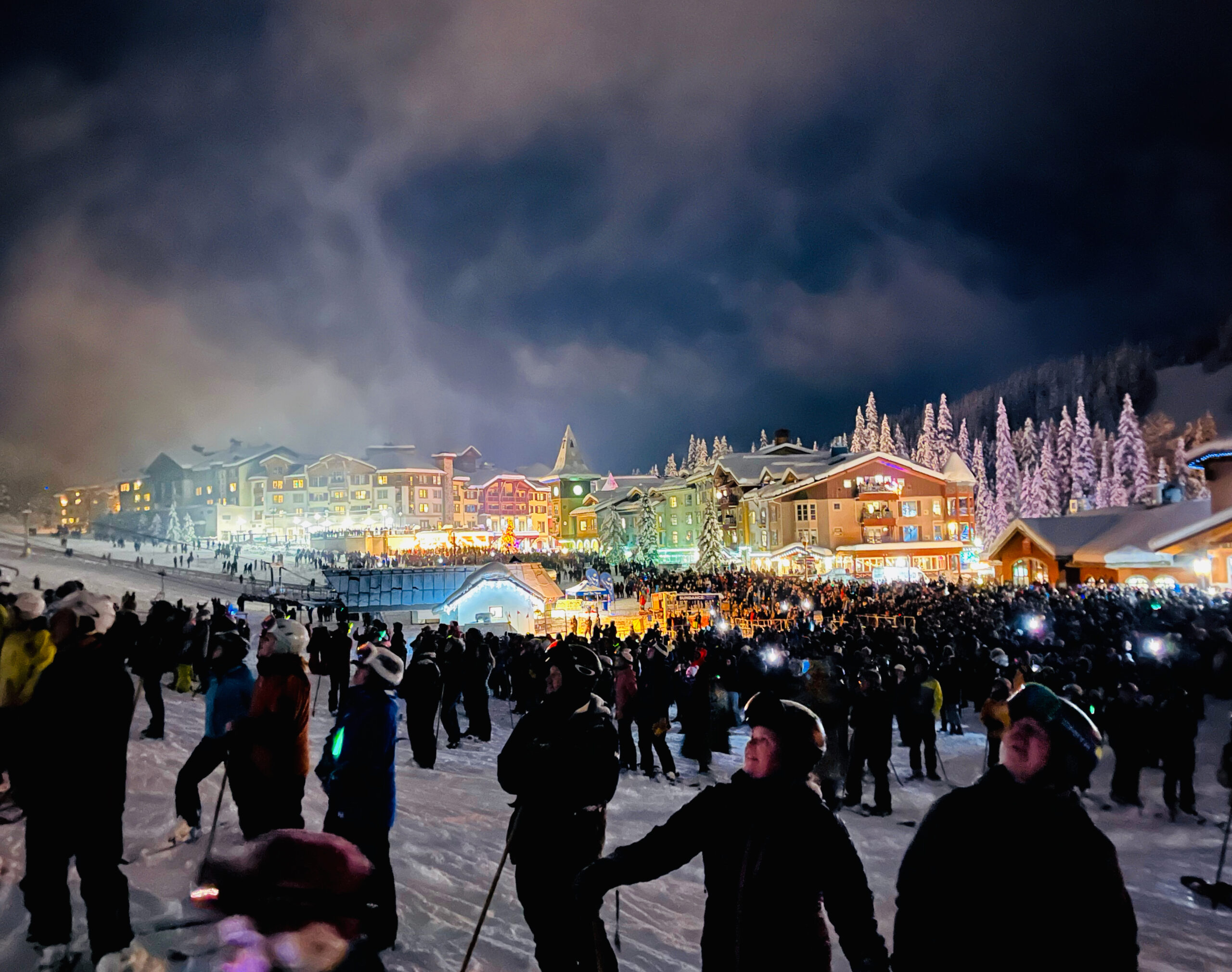 Alpine night skiing by torchlight: A New Year’s moment in Sun Peaks ...
