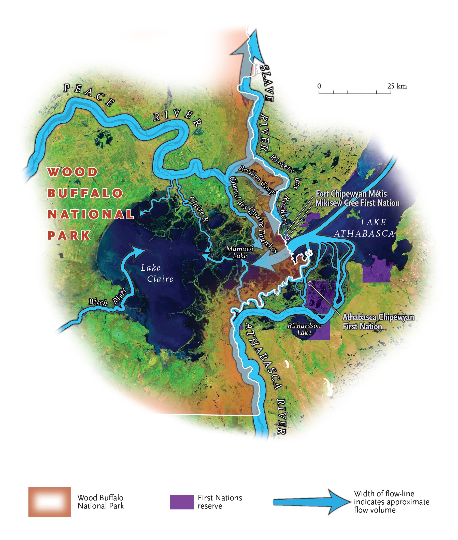Mapping water flow in the Peace-Athabasca Delta | Canadian Geographic