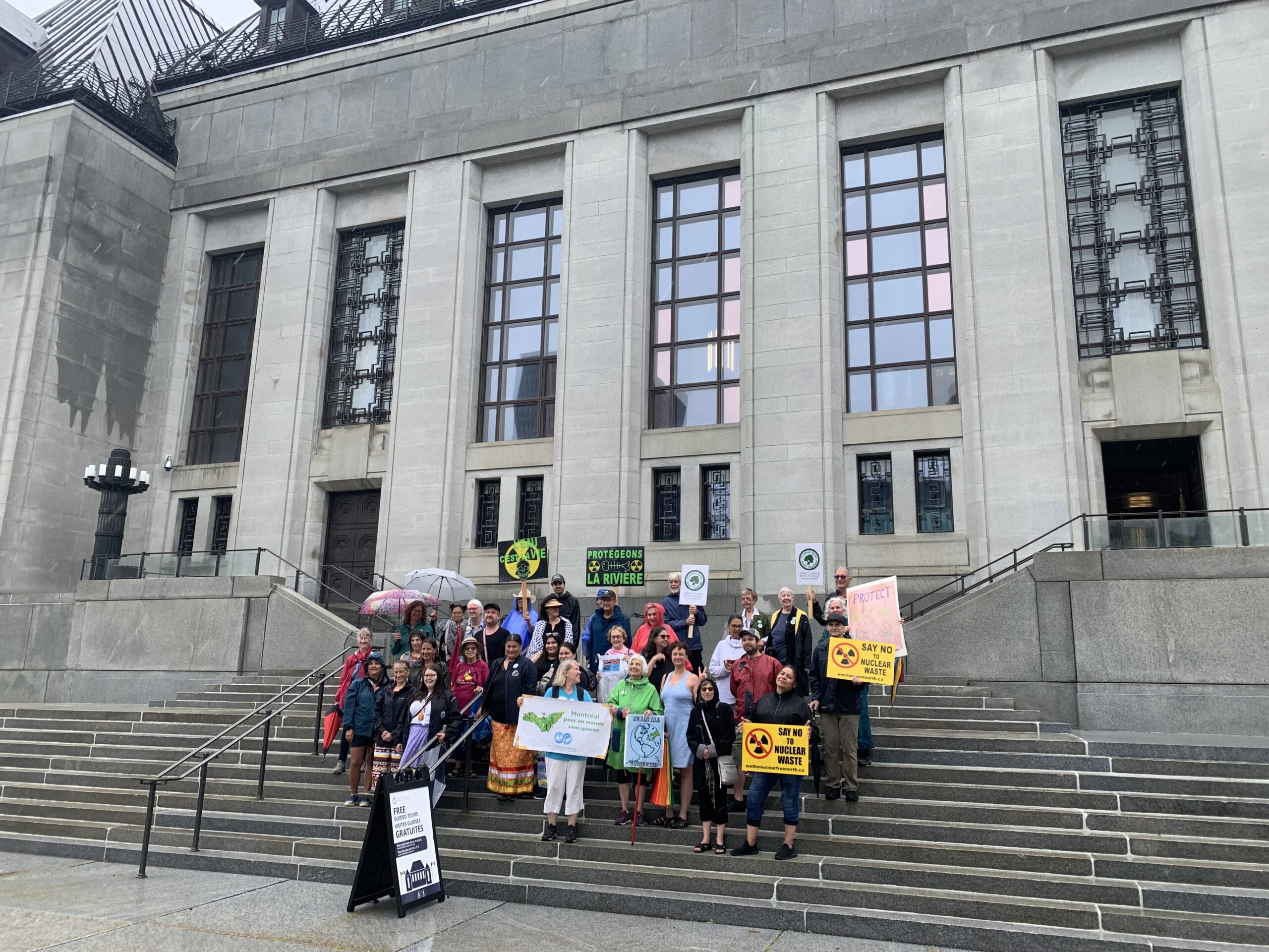 Come wind or rain: the latest Chalk River protest | Canadian Geographic
