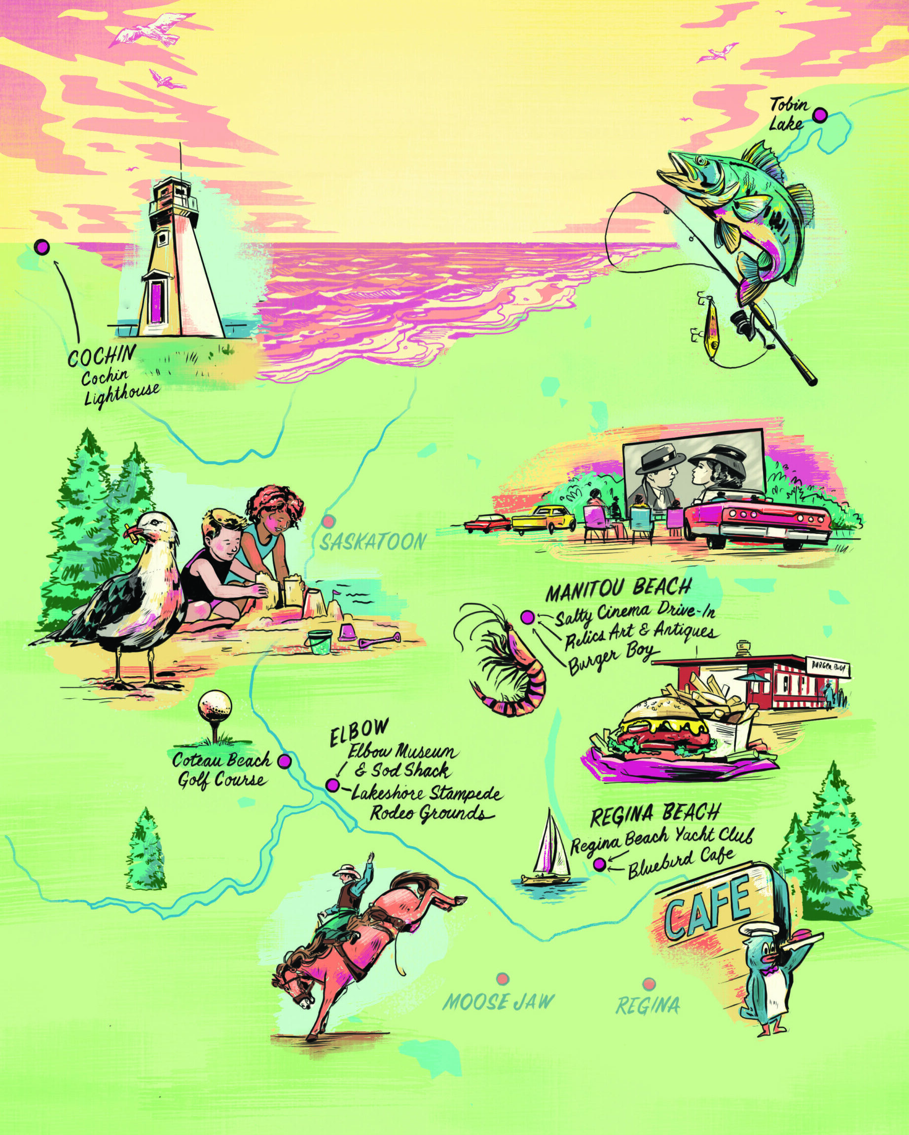 Little beach resorts on the prairie | Canadian Geographic